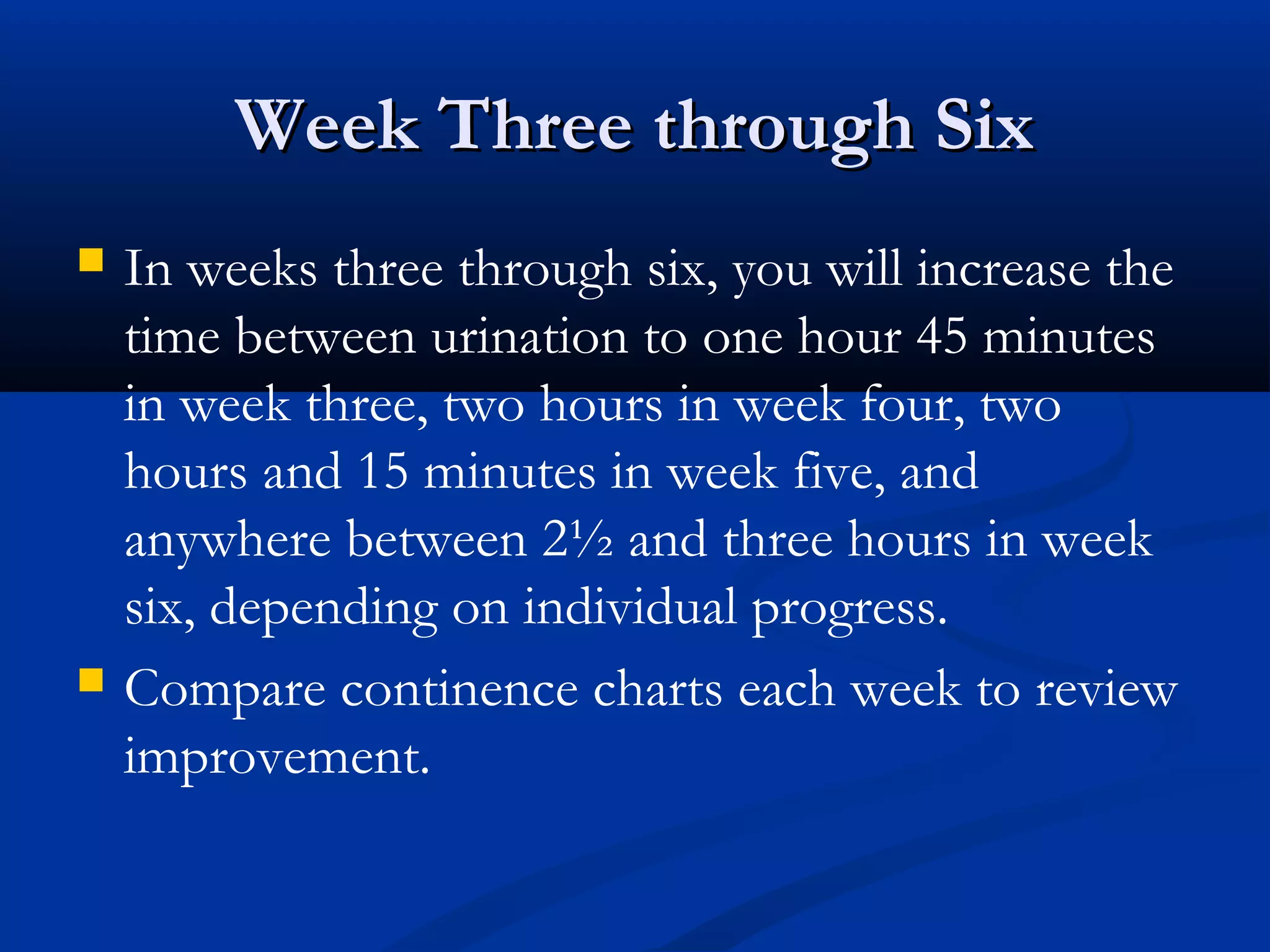 Bladder Retraining | PPT