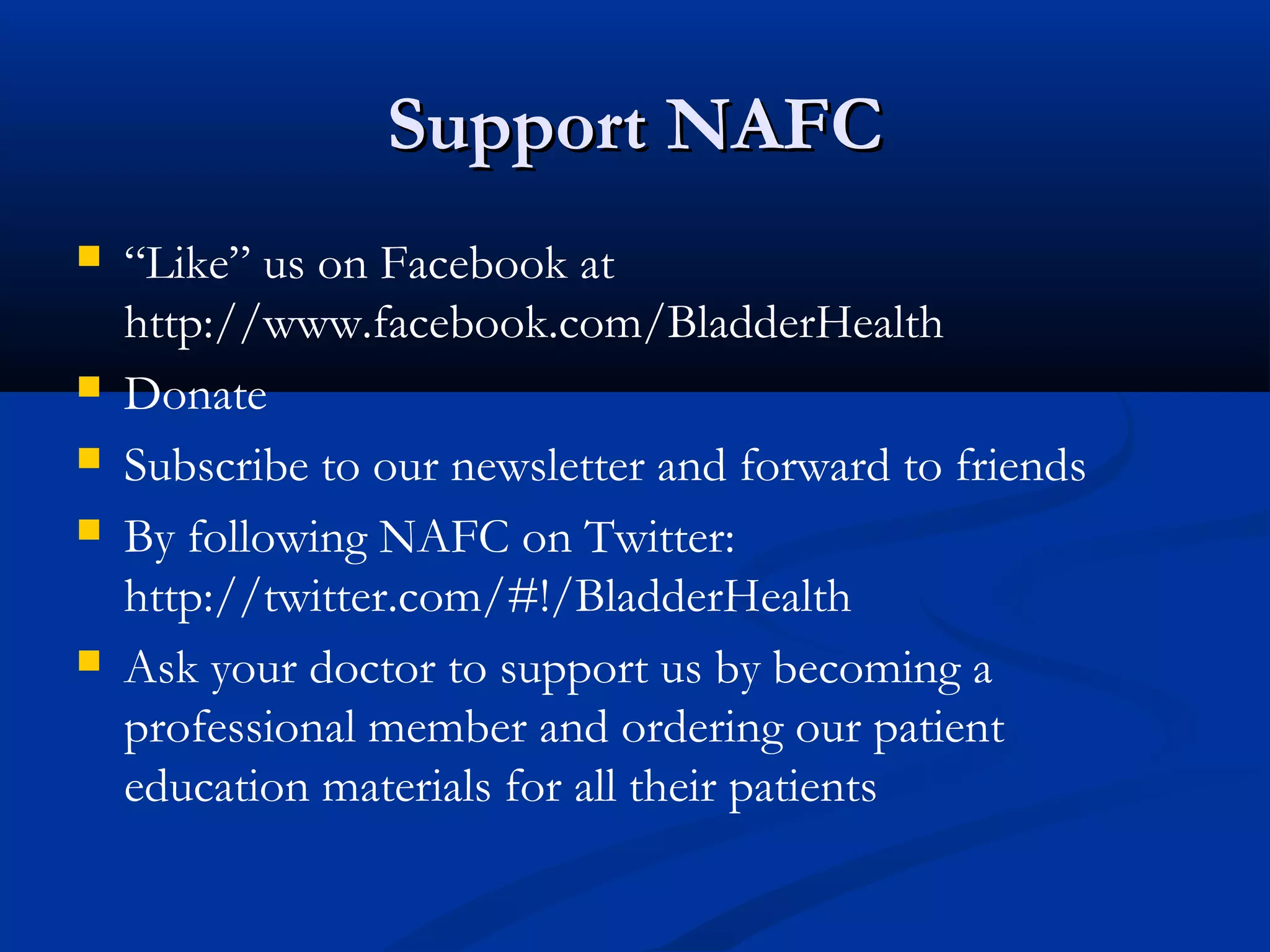 Bladder Retraining | PPT