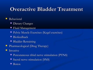 Bladder Retraining | PPT