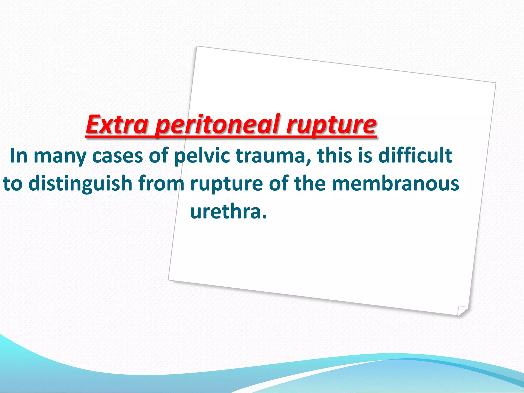 urology.Bladder rupture,urine retention.(dr.ali kamal) | PPTX