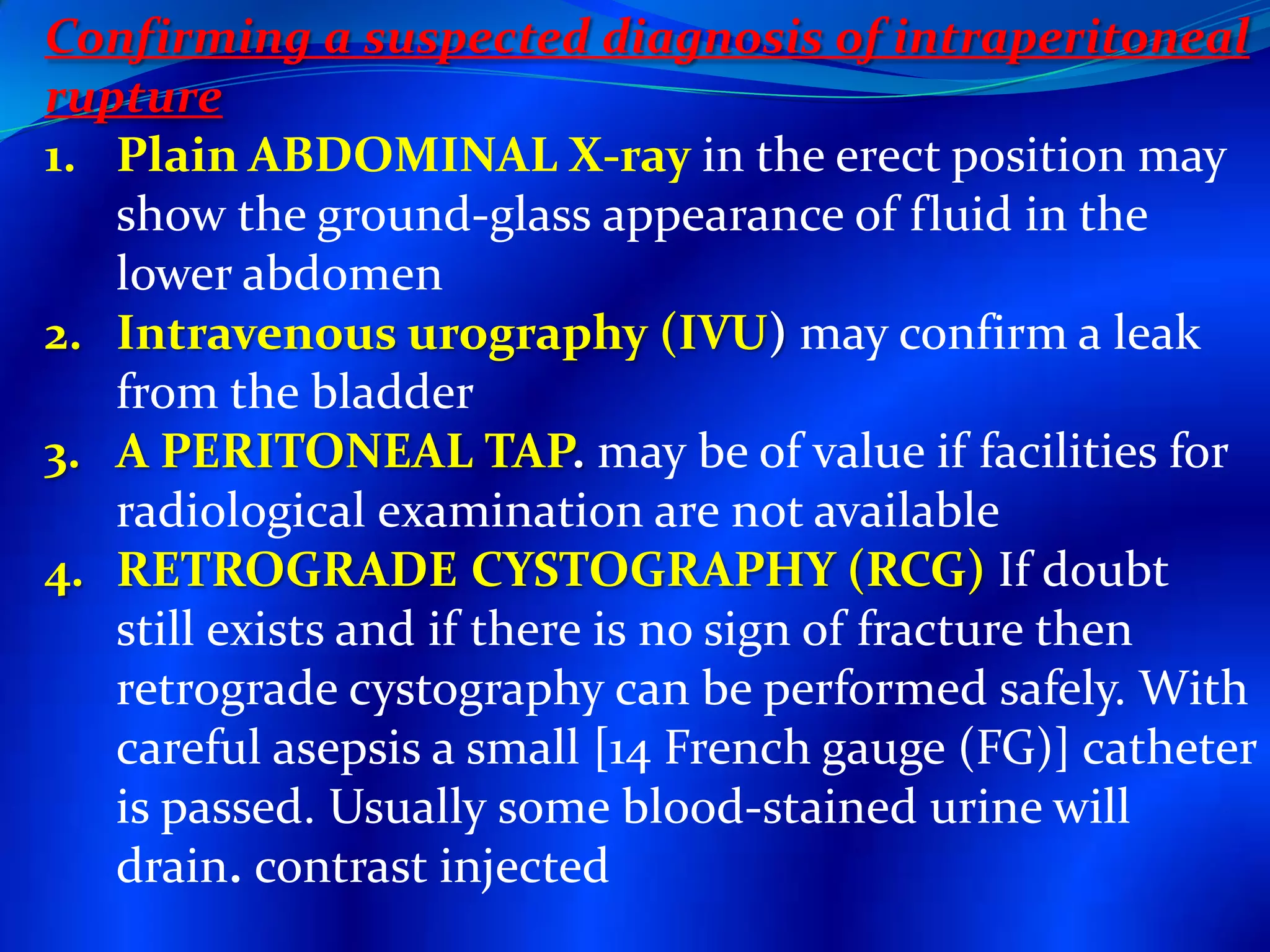urology.Bladder rupture,urine retention.(dr.ali kamal) | PPTX