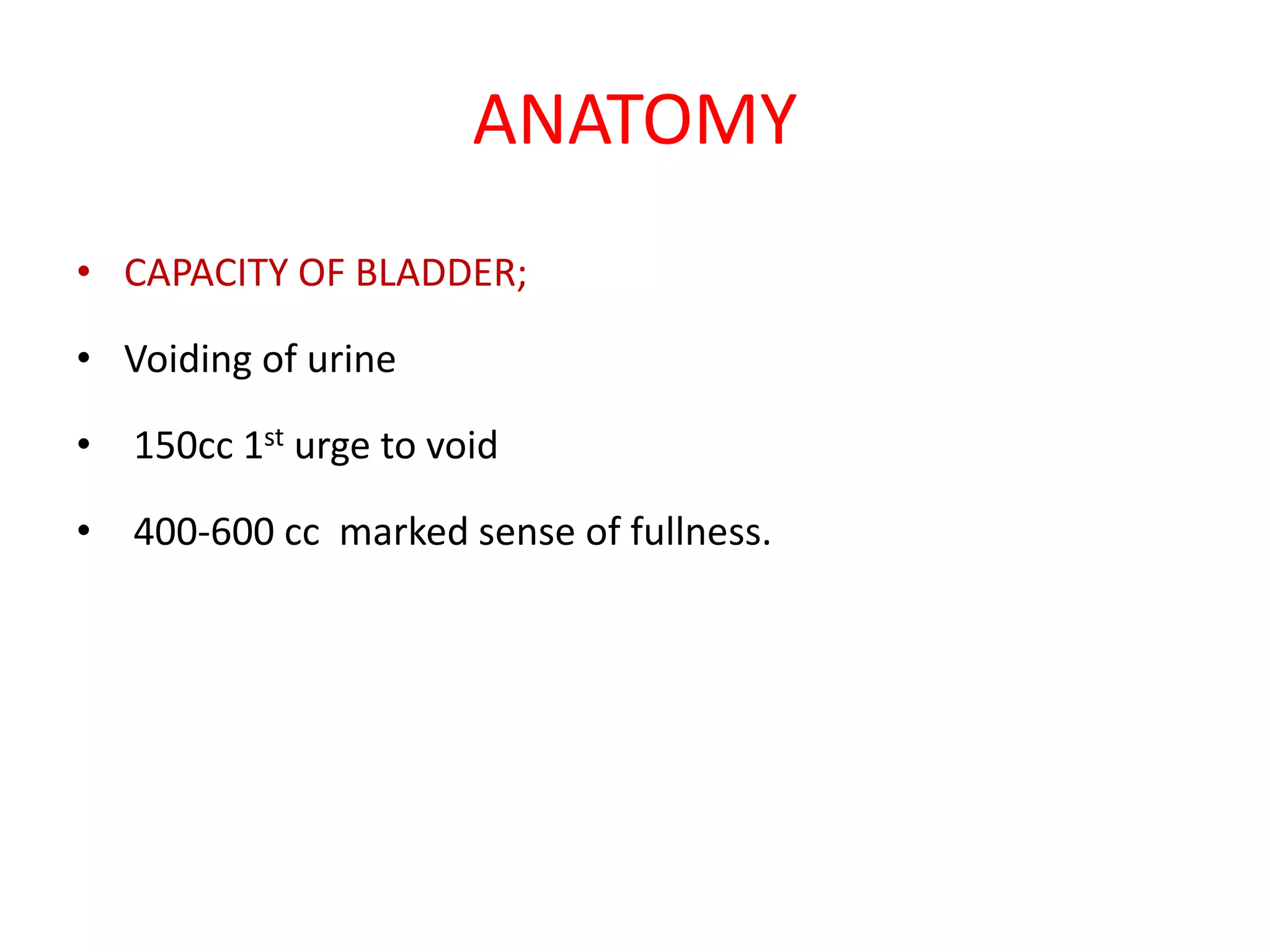 urinary bladder innervation and syndromes | PPTX