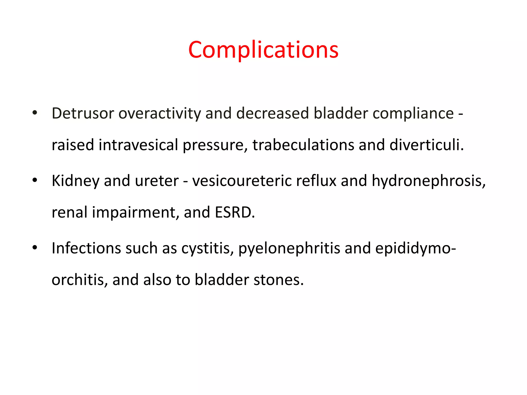 urinary bladder innervation and syndromes | PPTX