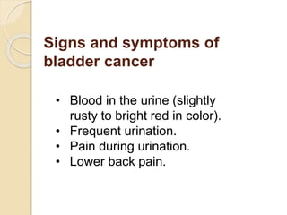 Cancer of the Bladder | PPTX