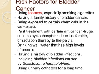 Cancer of the Bladder | PPTX