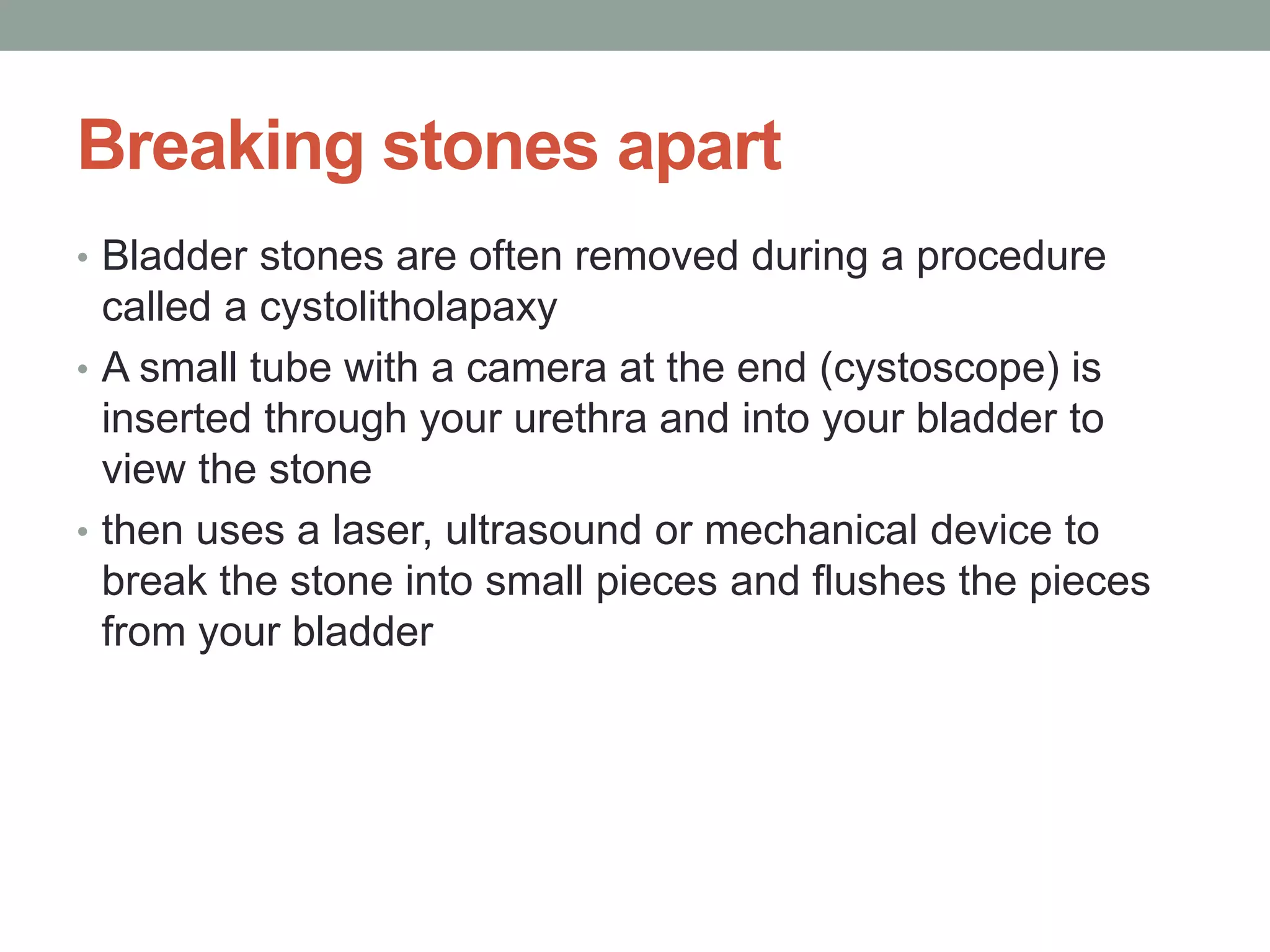 Bladder stones | PPTX