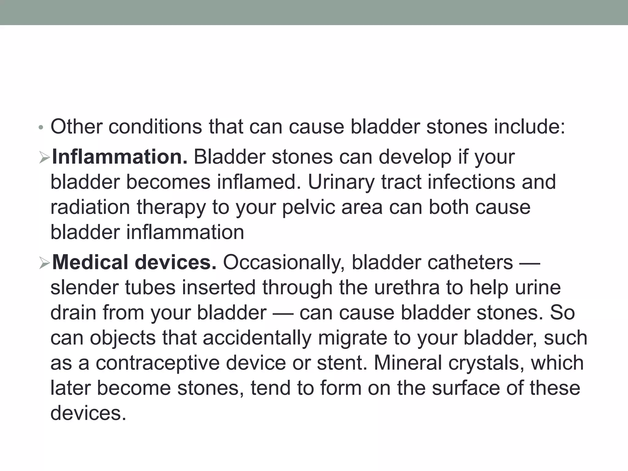 Bladder stones | PPTX