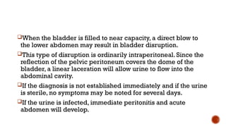 Urological Trauma(Bladder Trauma)Emergency | PPTX
