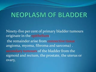 Bladder tumor | PPTX