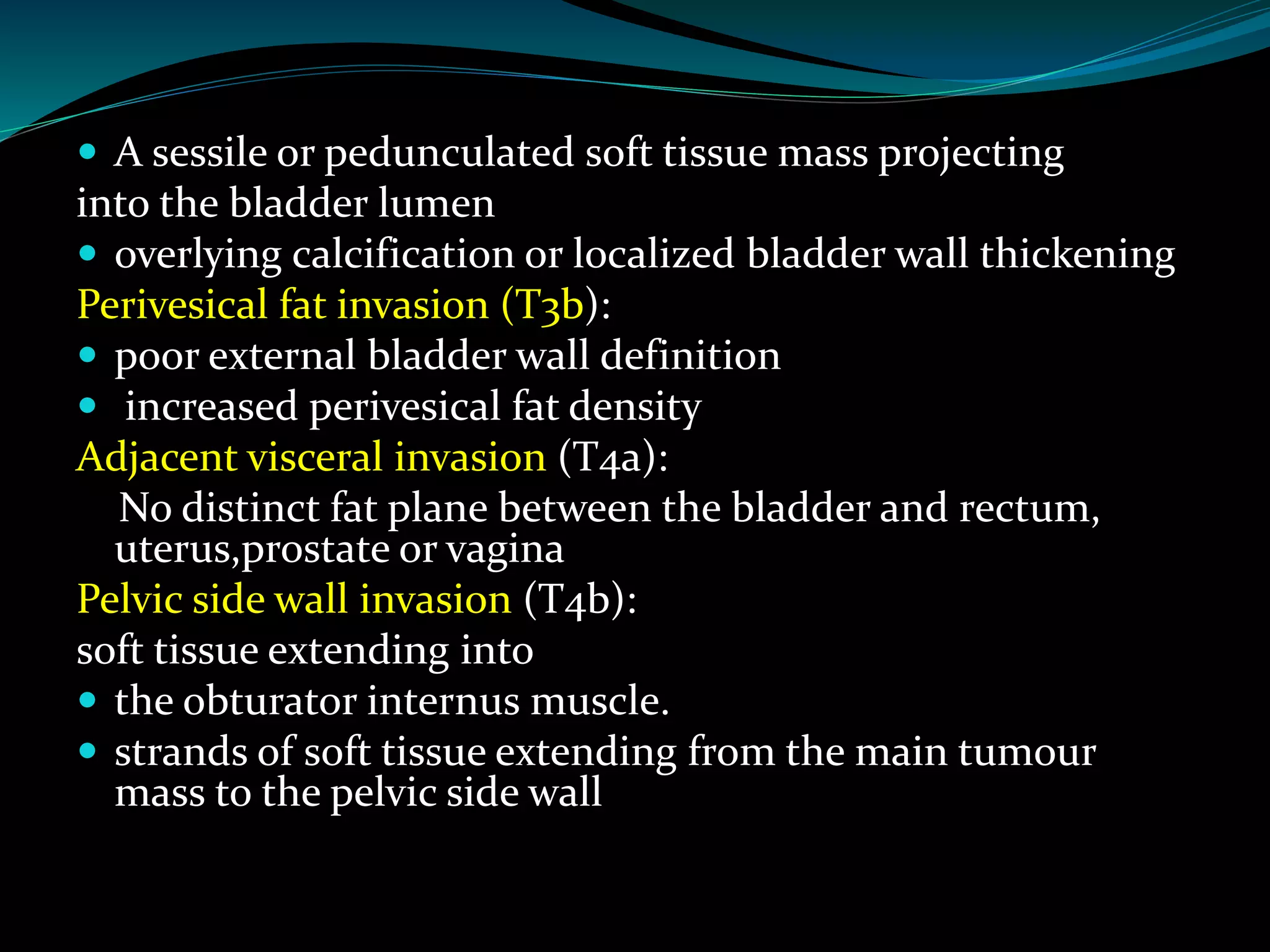 IMAGING OF CARCINOMA OF URINARY BLADDER | PPTX
