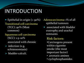 IMAGING OF CARCINOMA OF URINARY BLADDER | PPTX
