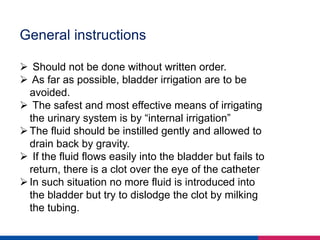 Bladder wash | PDF