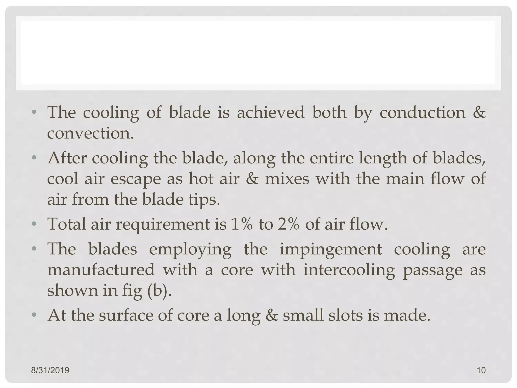 gas turbine of cooling blade | PPTX