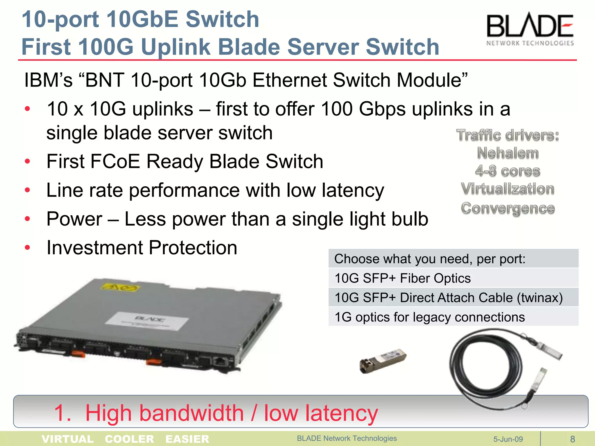 BLADE Cloud Ready Network Architecture | PPT