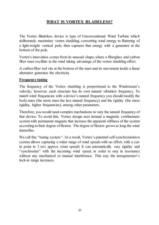 Bladeless wind energy report | DOCX