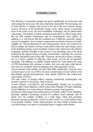 Bladeless wind energy report | DOCX