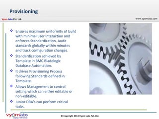 BMC BladeLogic Database Automation: Get more from your database infrastructure | PPT