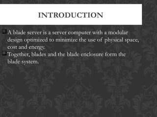 Blade server | PPT
