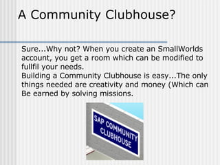 SmallWorlds - BoF Las Vegas TechEd 2008 | PPT