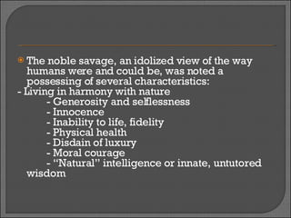 The Noble Savage | PPT