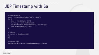 Capturing NIC and Kernel TX and RX Timestamps for Packets in Go | PPT