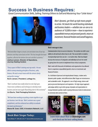 Blair singer speakerprofile | PDF