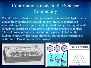 Blaise Pascal Syringe
