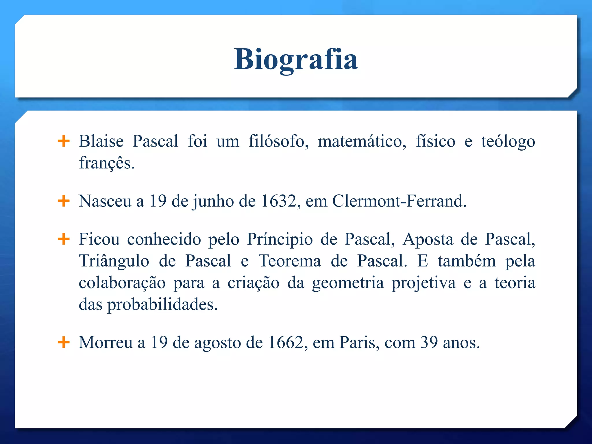 Blaise pascal | PPT