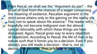 BLAISE PASCAL. powerpoint presentation.. | PPTX