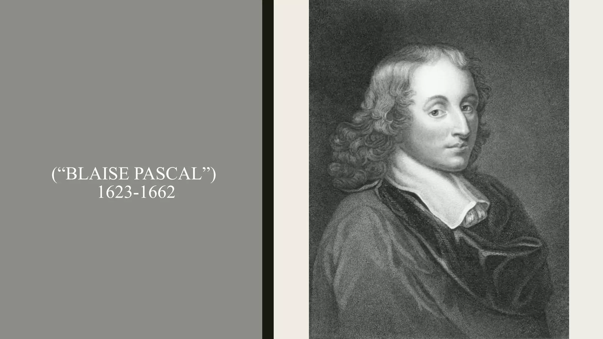 Blaise Pascal Biography | PPT