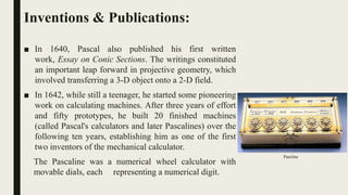 Blaise Pascal Biography | PPT