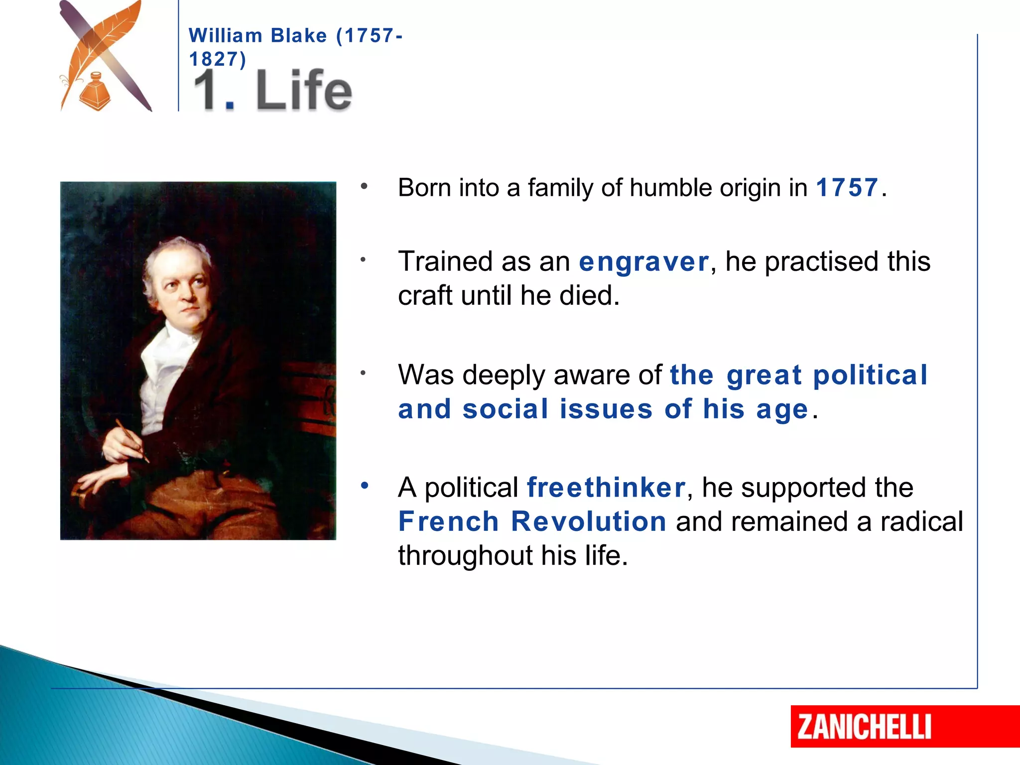 William Blake as a poet | PPT