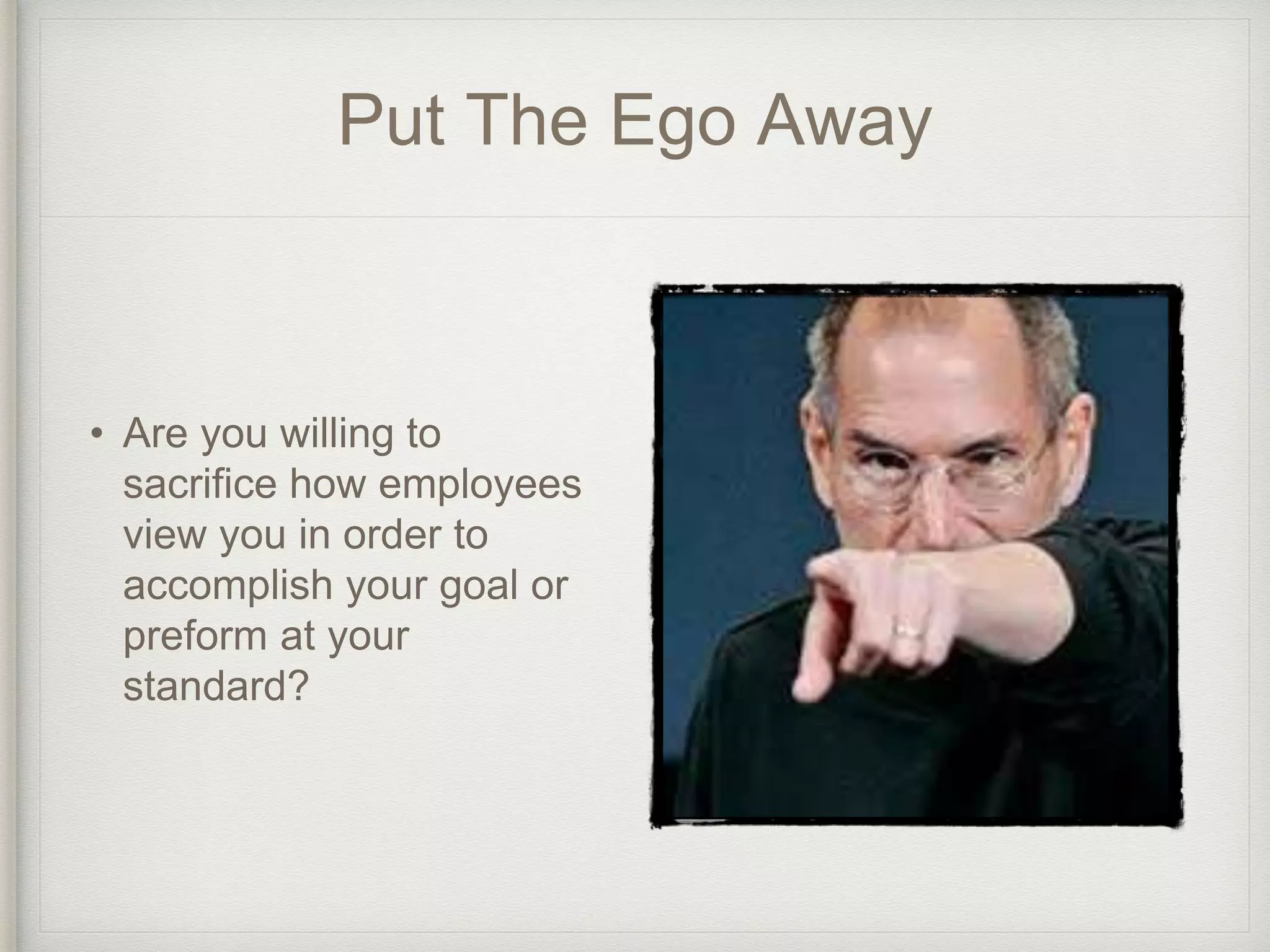 Steve Jobs Rules to Management | PPTX