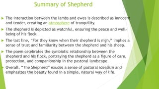 Blake's Shephard & Lamb poems with detailed notes and Illustrations | PPTX