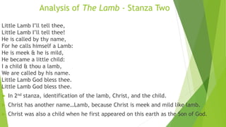 Blake's Shephard & Lamb poems with detailed notes and Illustrations | PPTX