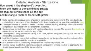 Blake's Shephard & Lamb poems with detailed notes and Illustrations | PPTX
