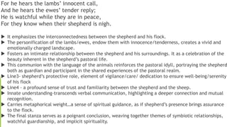 Blake's Shephard & Lamb poems with detailed notes and Illustrations | PPTX