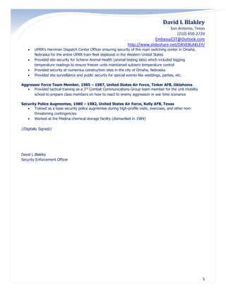 Blakley Security Officer Resume 2017 | PDF