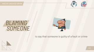 Blaming dalam bahasa inggris itu apa sih | PPTX