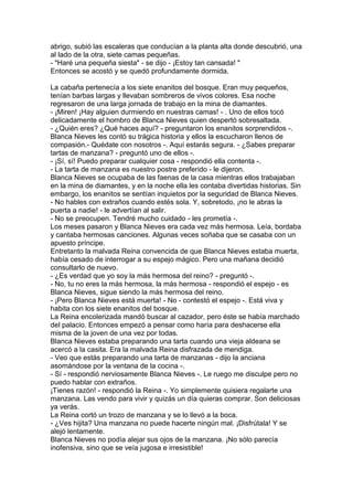 Blanca nieves y los siete enanitos dos cuentos | DOCX