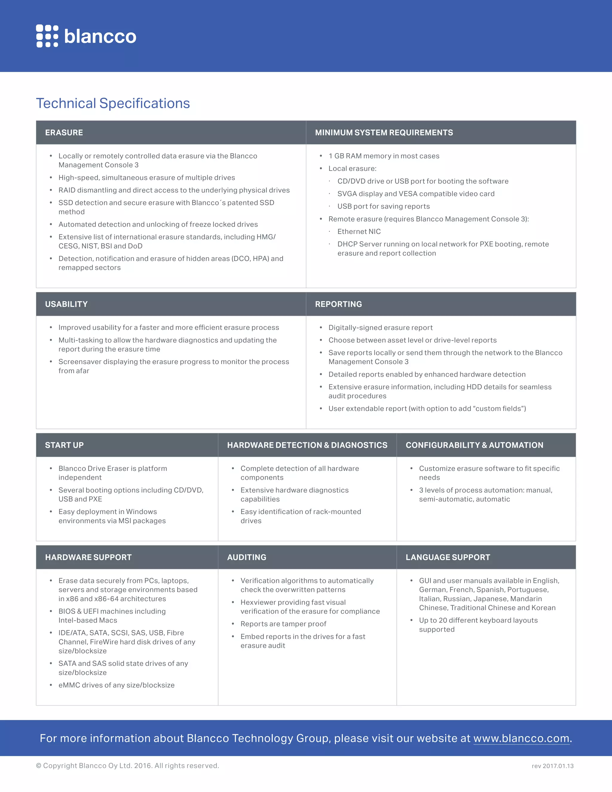 Blancco Drive Eraser | PDF