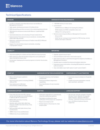 Blancco Drive Eraser - product sheet | PDF