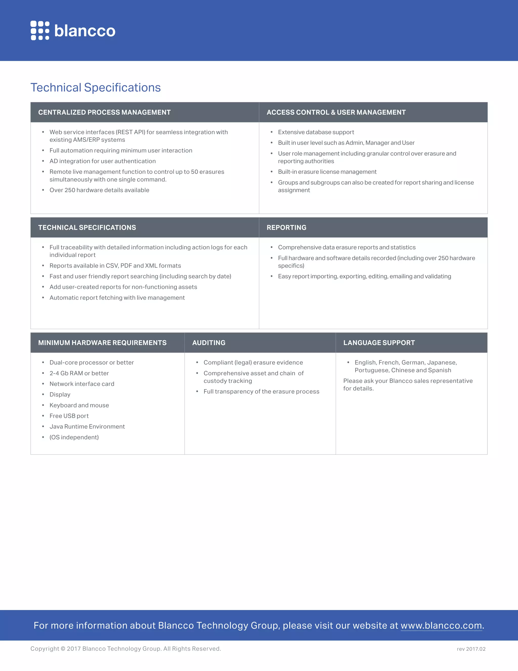 Blancco Management Console | PDF