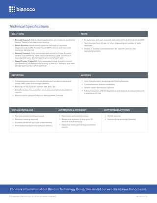 Blancco Mobile Diagnostics | PDF | Smartphones | Consumer Electronics