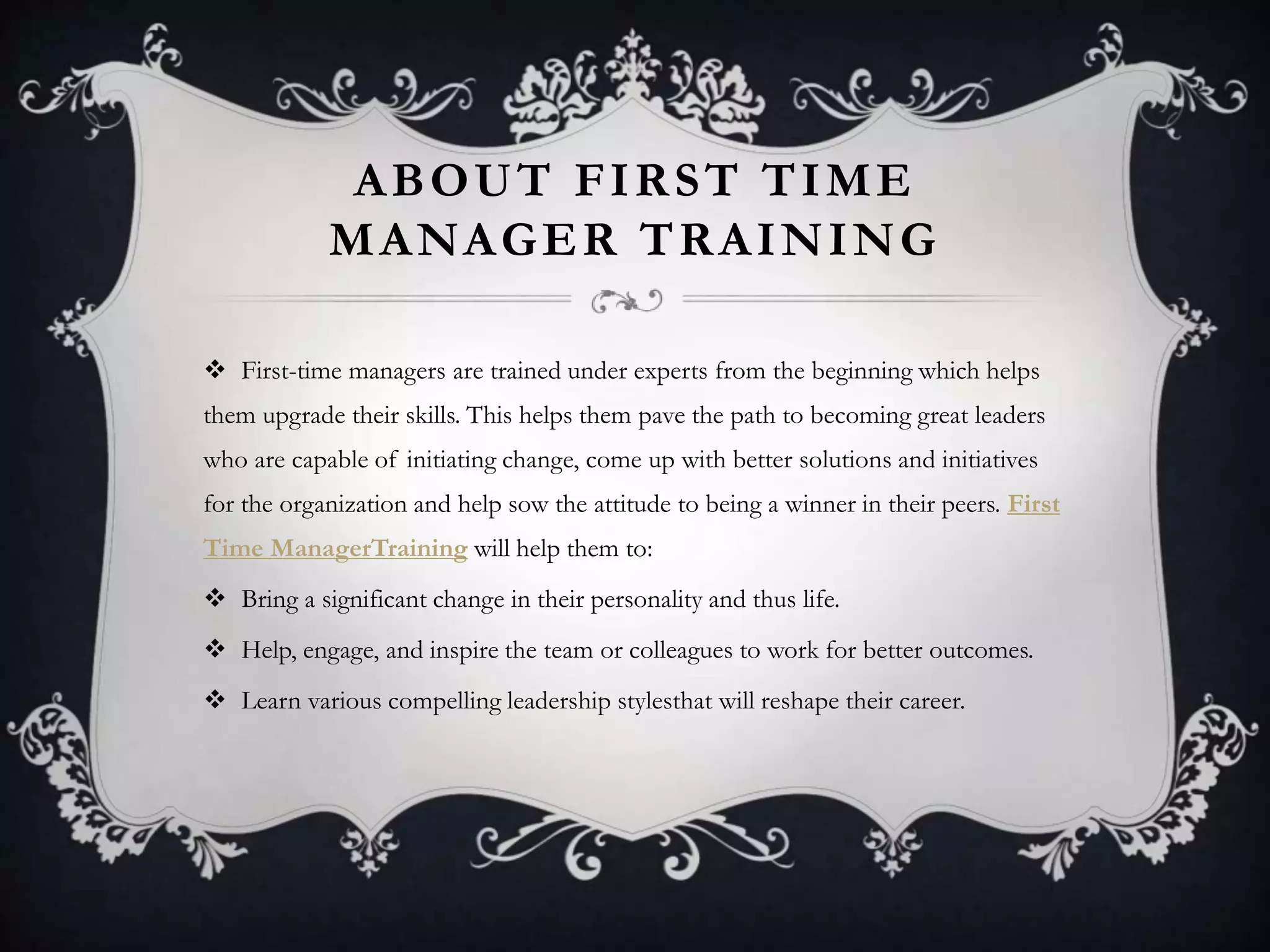Blanchard- First Time Manager | PPT