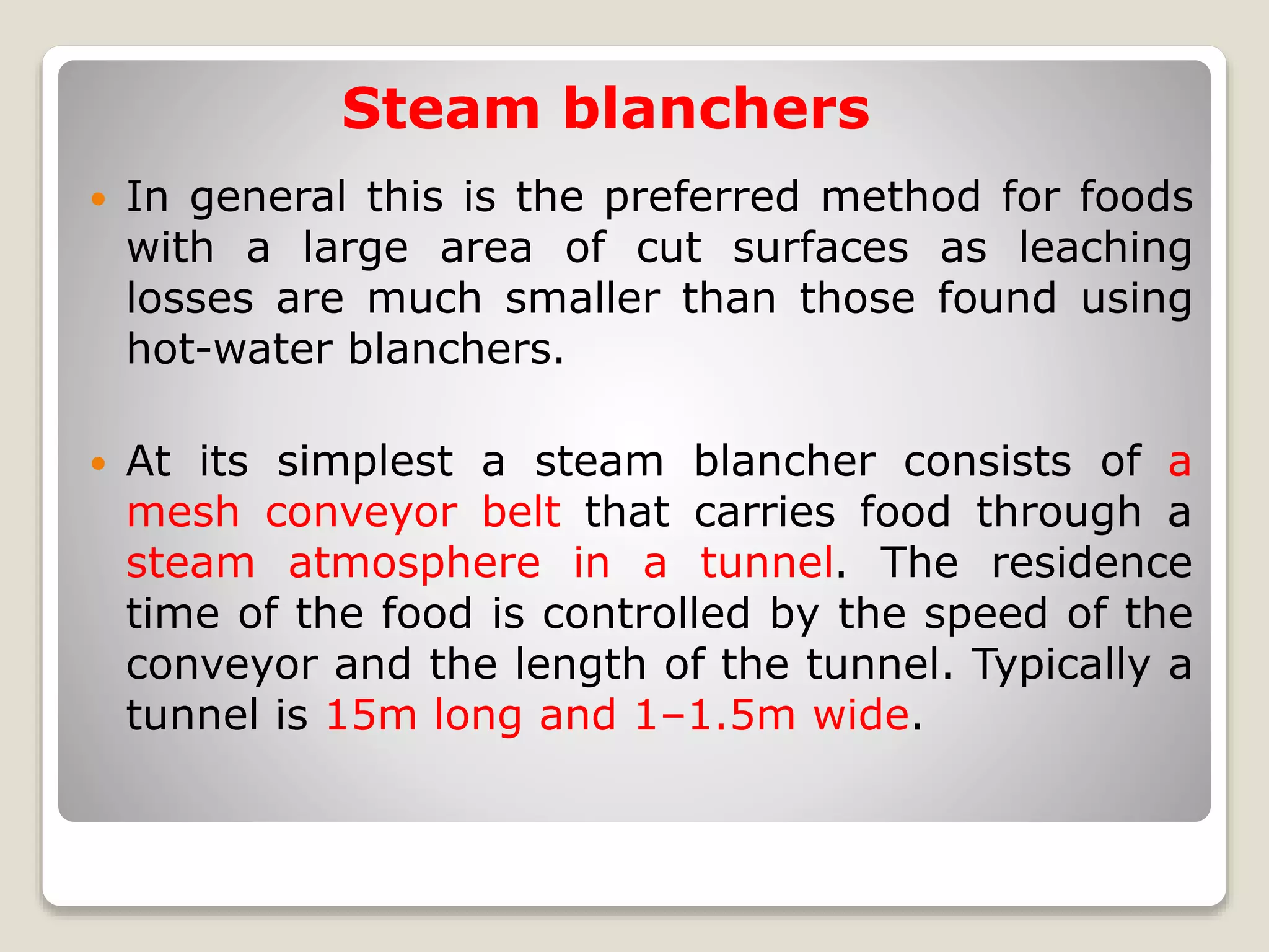 Blanching of Food | PPTX