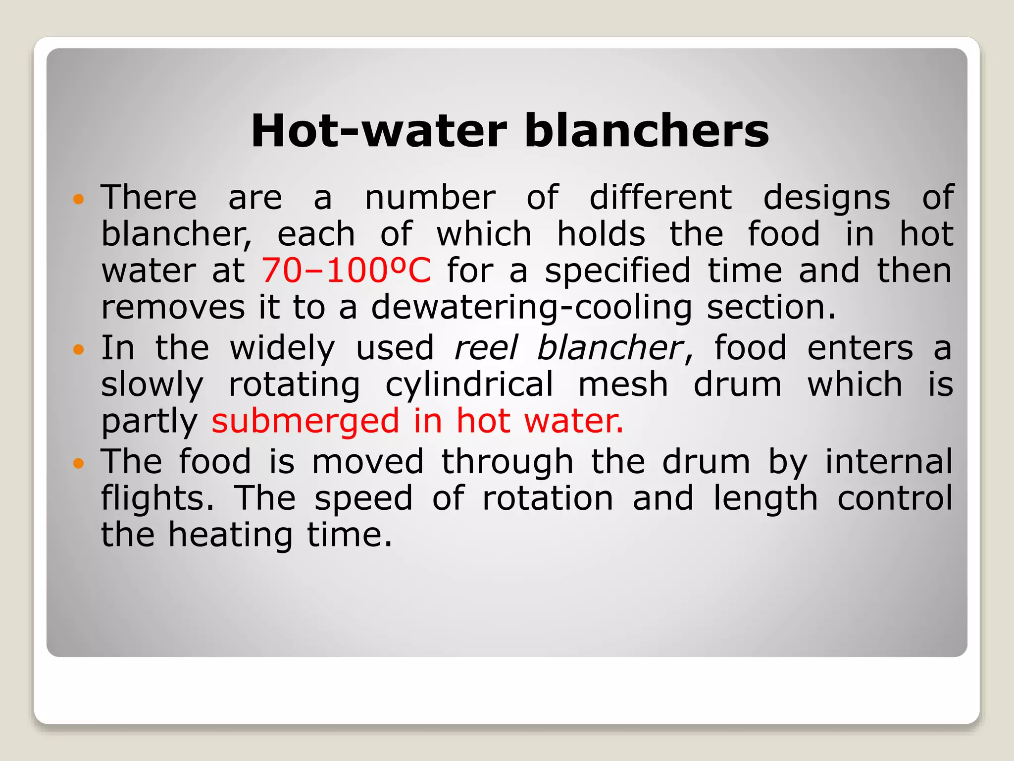Blanching of Food | PPTX