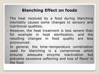 Blanching of Food | PPTX