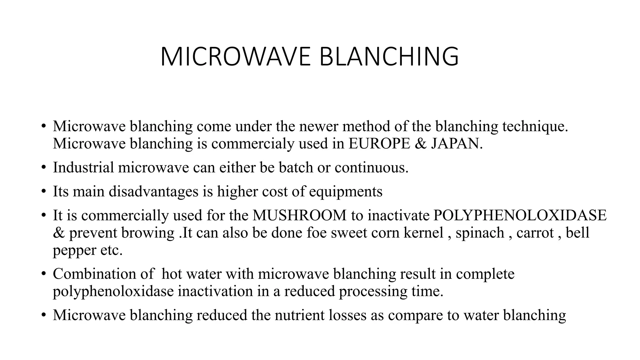 Blanching | PPTX