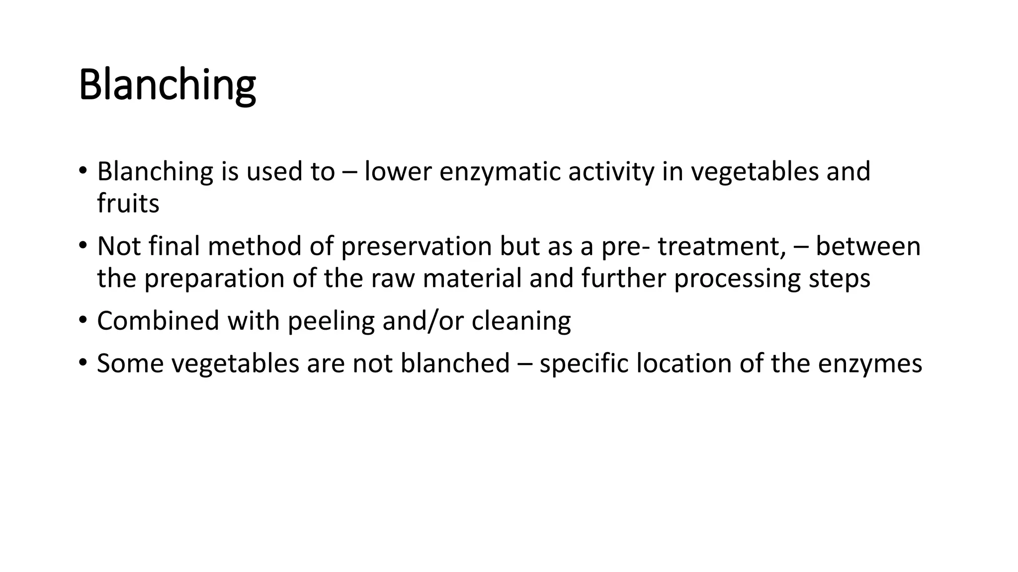 Blanching | PPTX